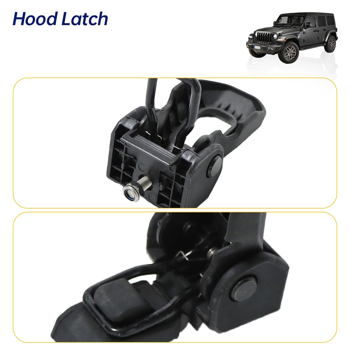 Snapklik.com : Hood Latches Fit For Wrangler JK JKU 2007-2018 Wrangler ...