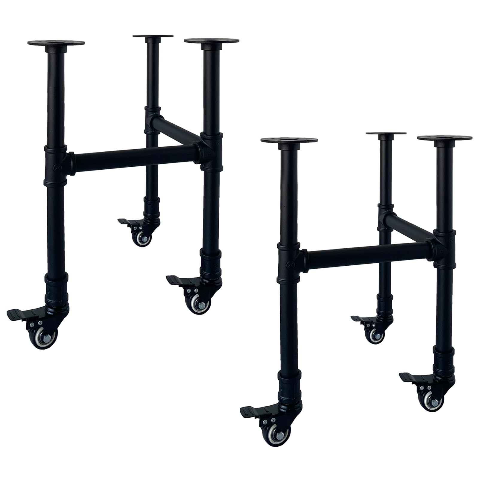 Industrial Table Legs With Casters Millennium Round Metal Table Legs