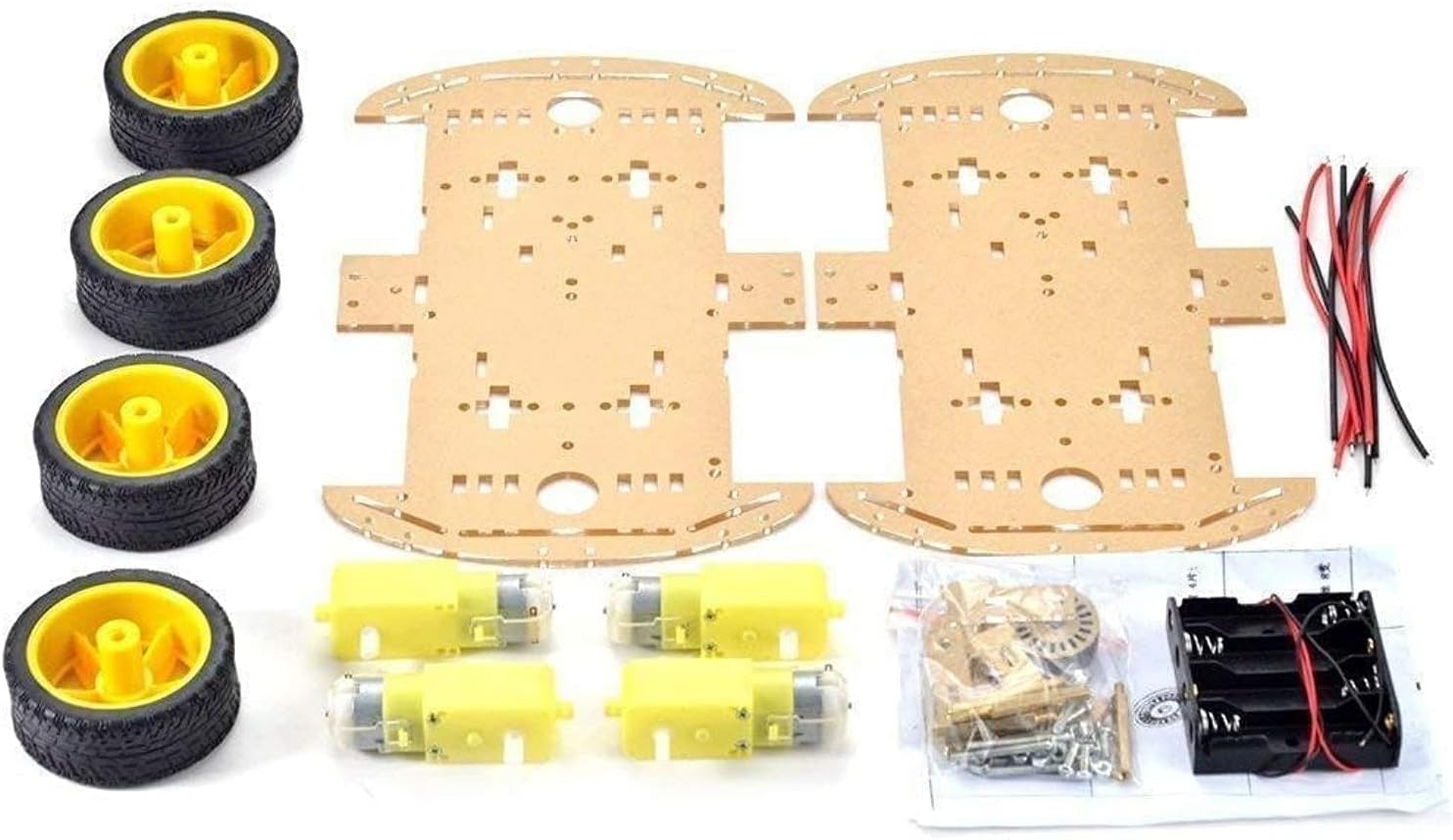 Arduino Smart Robot Car Kits Wood Chassis: Buy Online at Best Price in ...