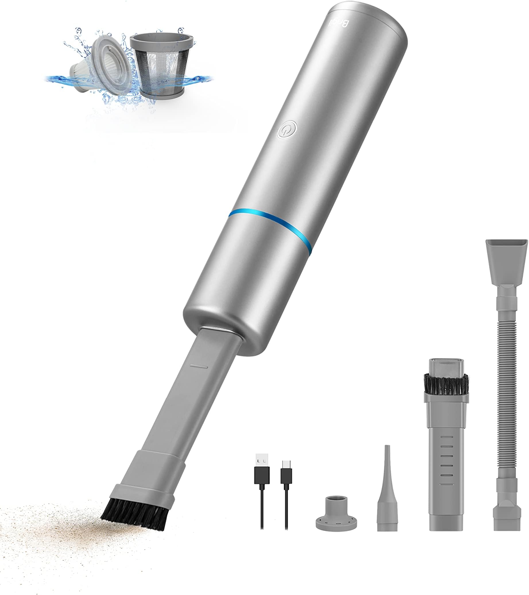 Amazon.com - Generic Pocket Vacuum for Car Office Home, Cordless Mini ...