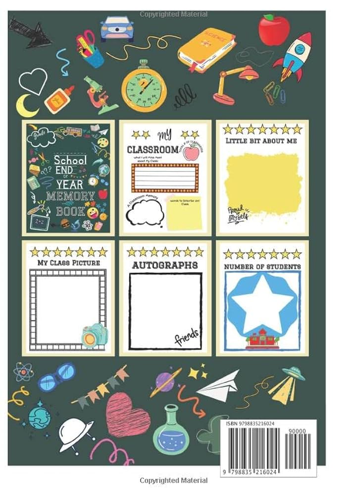 Kindergarten Graduation Memory Book