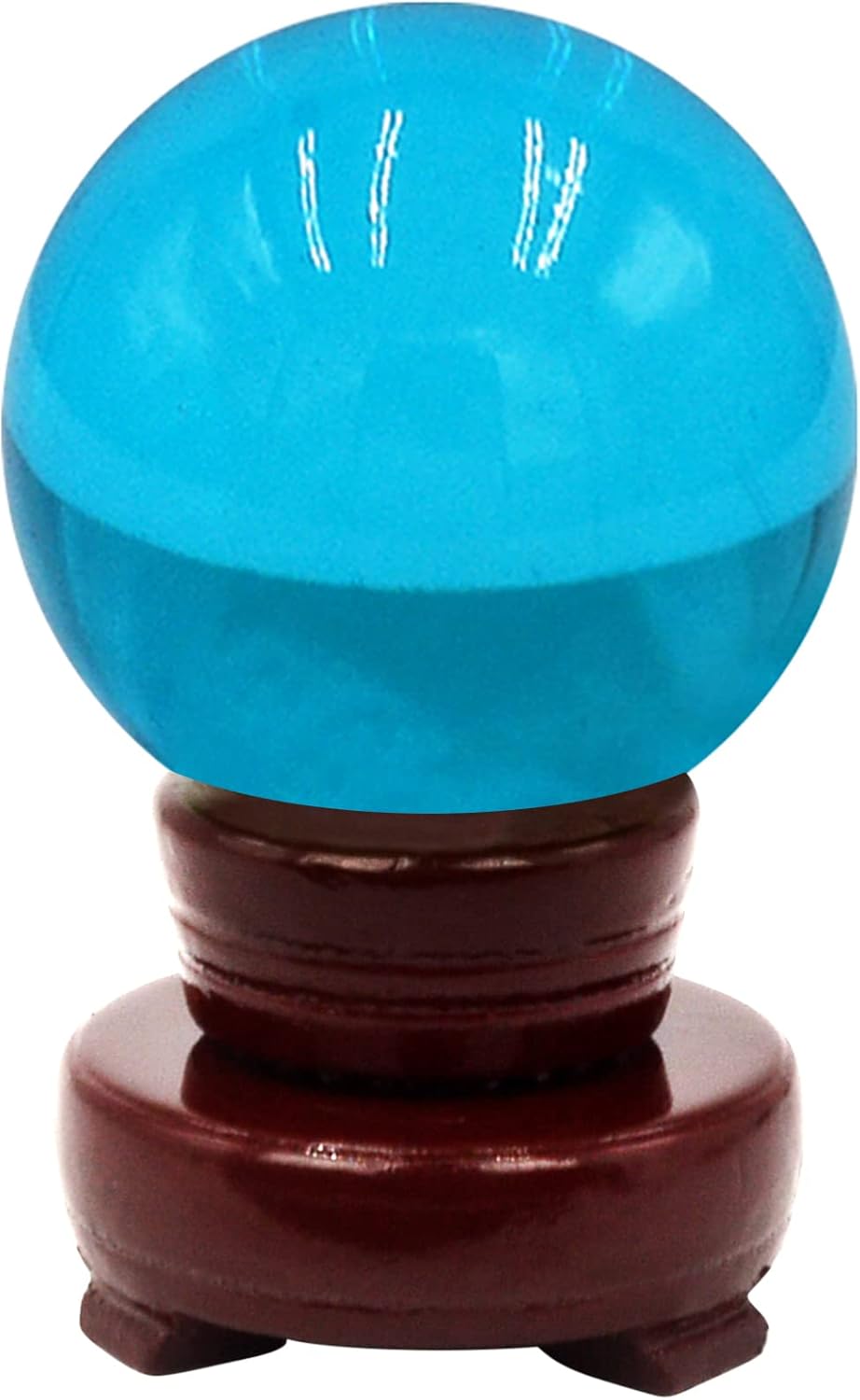 Amazon.com: Feng Shui 60MM Multicolor Crystal Ball Asian Rare Natural ...