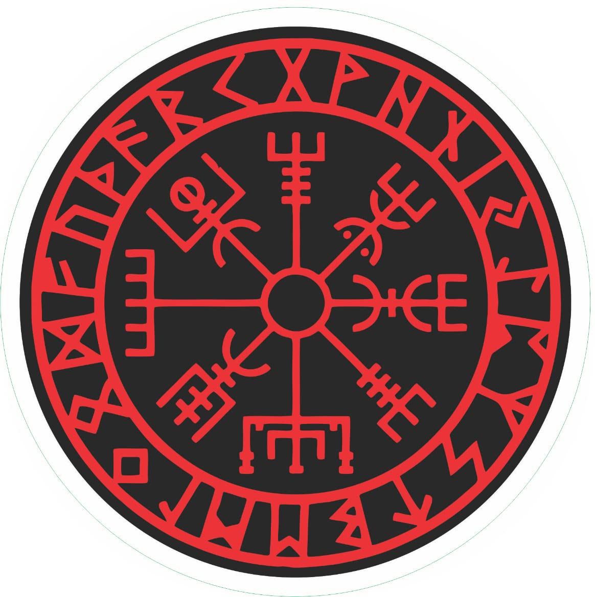 Buy 5 Pack - Norse Sticker, Viking Compass Stickers Vegvisir, 2.5 ...