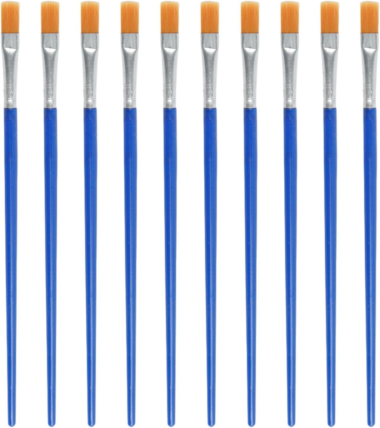 Amazon.com: Acrylic Paint Brushes Set, Flat and Pointed Tip Paint ...