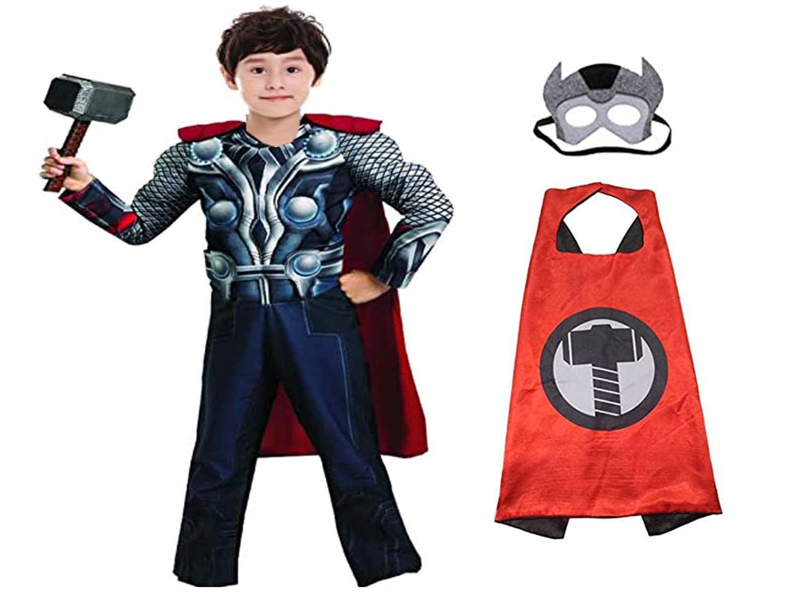 Buy CHRISLEY ENTERPRISES Thor dress for kids with hammer, , cape ...
