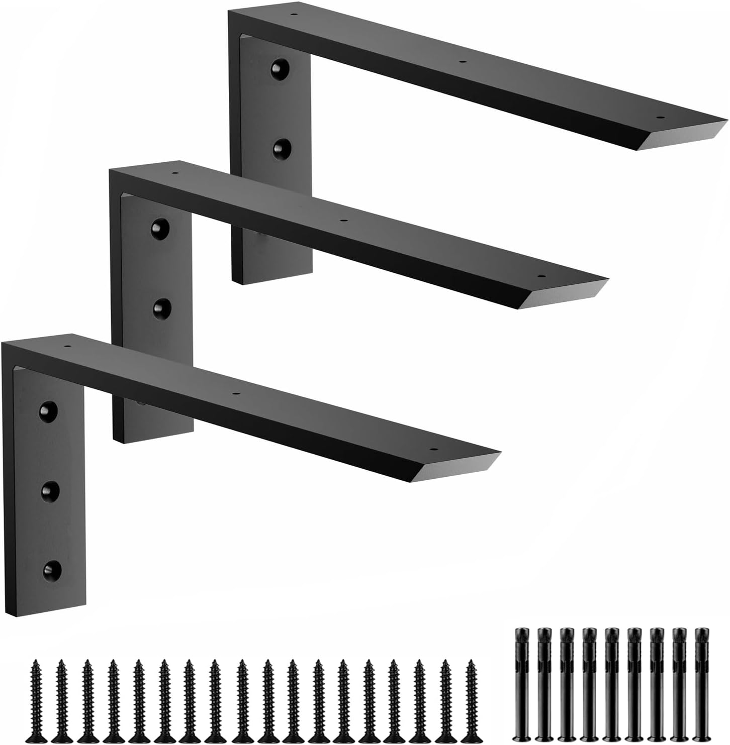 Amazon.com: Premium Heavy Duty Countertop Brackets 16 inch 3 Pack (2/5 ...