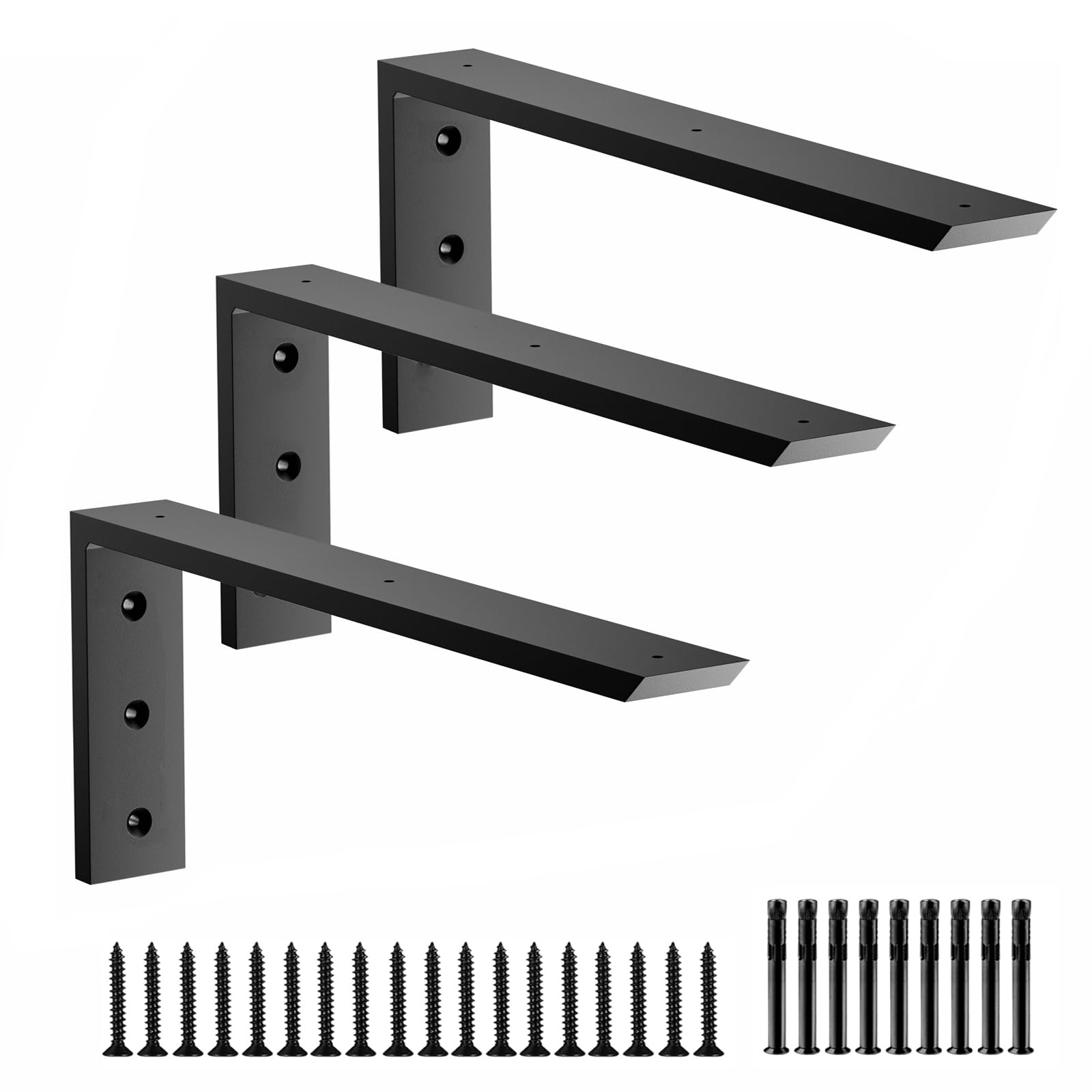 Amazon.com: Premium Heavy Duty Countertop Brackets 16 inch 3 Pack (2/5 ...