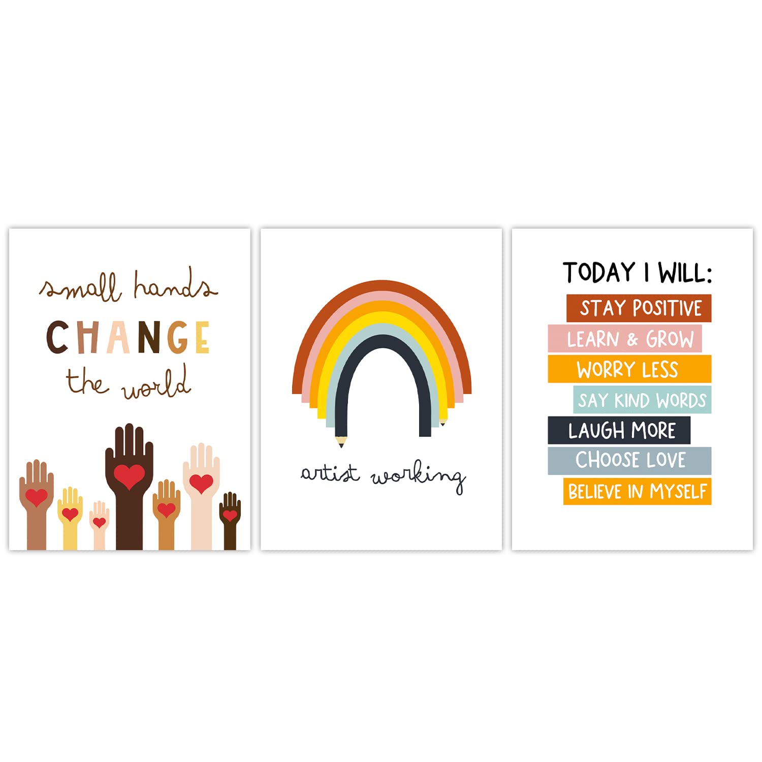 Amazon.com: Diversity Pride Multicultural Educational Canvas Wall Art ...