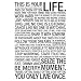 This Is Your Life Motivational Poster Collections Poster Print, 34x49 ...