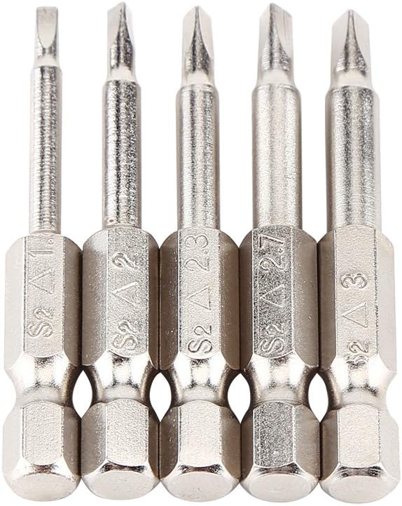 5pcs Magnetic Triangle Screwdriver Bits Set 1/4" Hex Shank Triangle ...