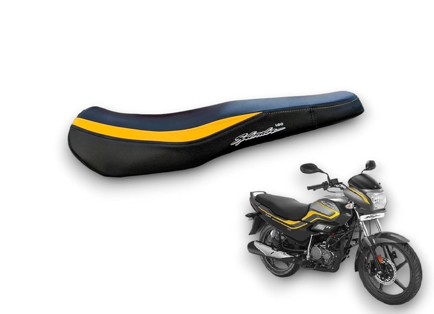 AUTOLEOPARD Hero Super Splendor XTEC BS6 Bike Seat Cover, PU Leather ...