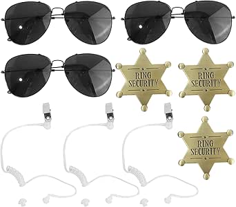 Amazon.com: CHICTRY 9Pcs Ring Wedding Security Set Ring Bearer Sunglass ...