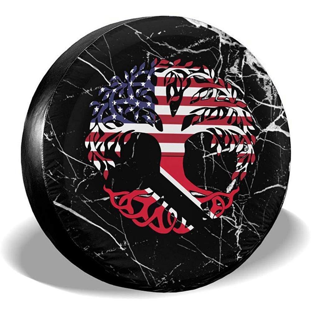 Buy Olive Croft The American Trinidad Tree of Life Tire Covers Car SUV ...