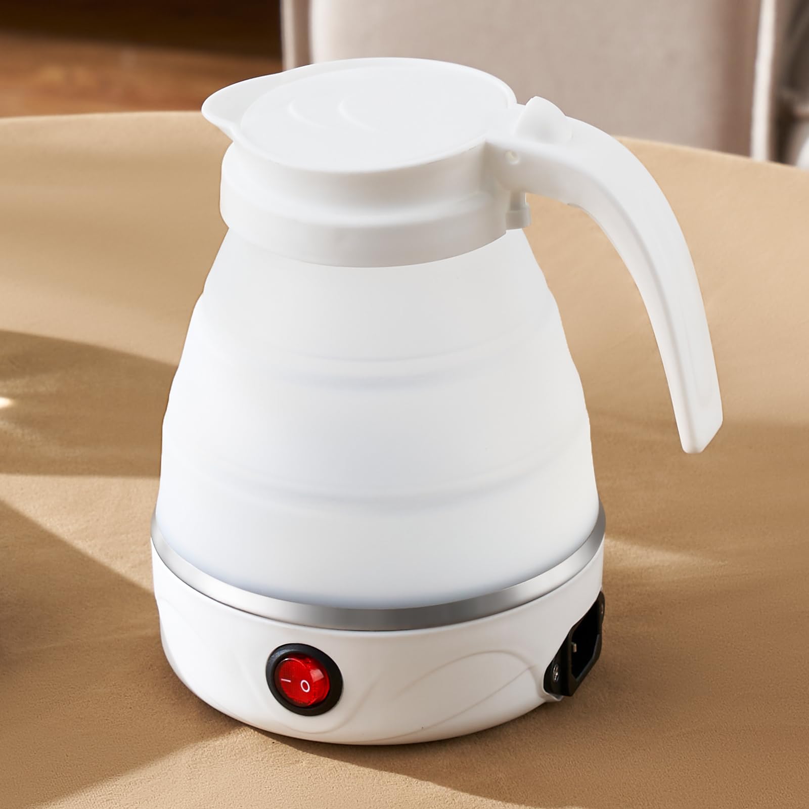 Amazon.com: Naibsan Foldable Electric Kettle, 600ml Portable Travel ...