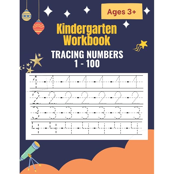 Buy Tracing Numbers 1-100 for Kindergarten: Number Tracing book for Kindergarten and ...