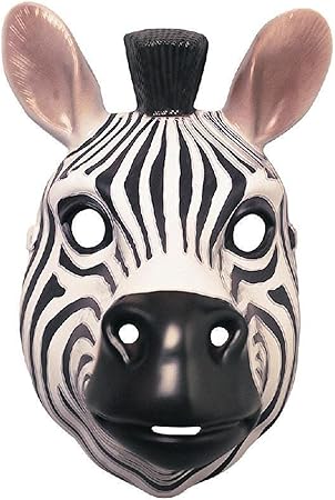 Amazon.com: Rubie's Costume Co. Animal Mask-Zebra Costume, One Size ...