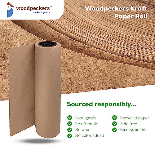 Snapklik.com : Woodpeckers Kraft Paper Roll 48 X 2400 Inch