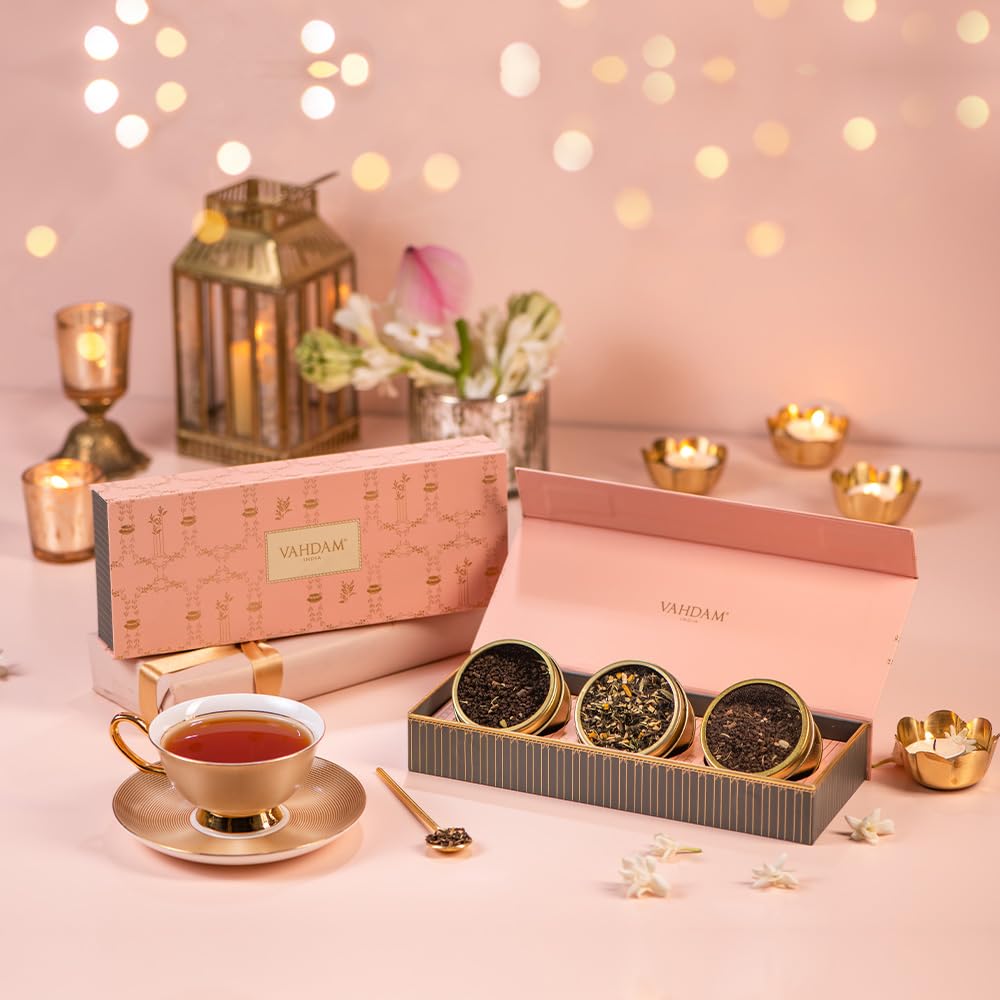 Snapklik.com : BLUSH - Assorted Tea Gift Set, 3 Premium Teas In Tin ...