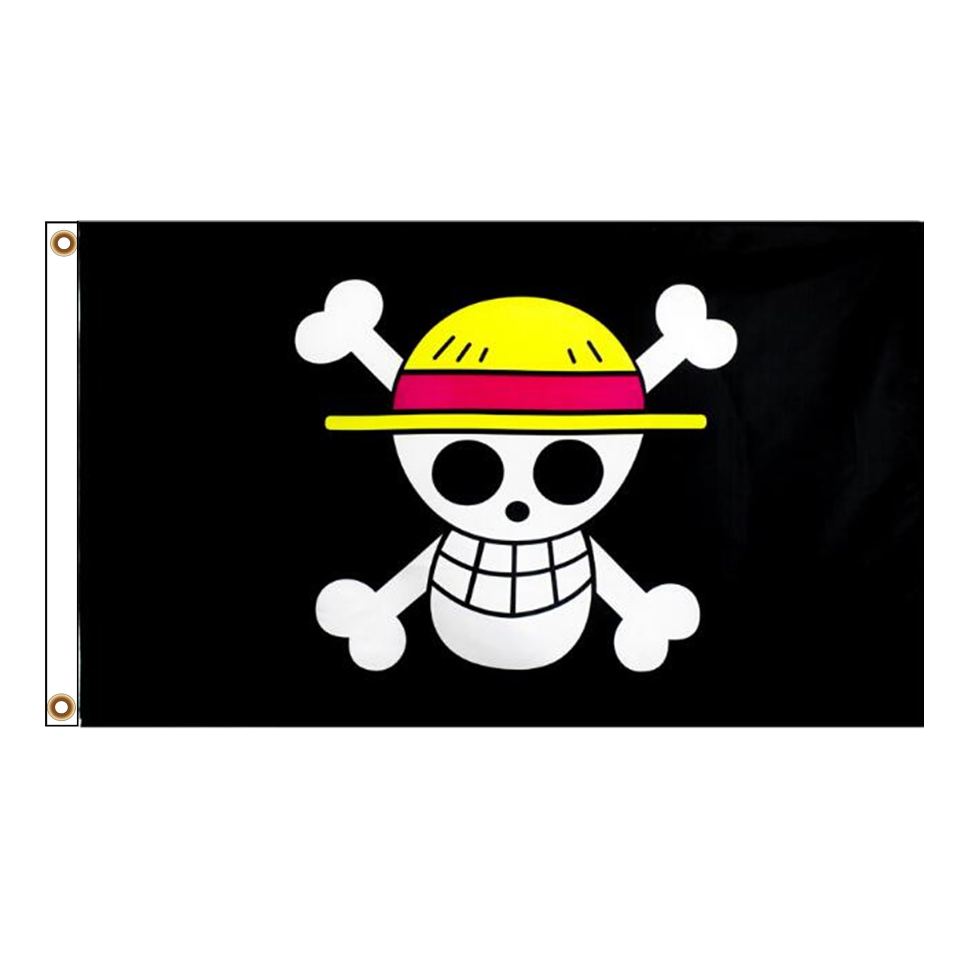 PinkDisplay Monkey D Luffy One Piece Anime Room Decor flag with eyelets ...