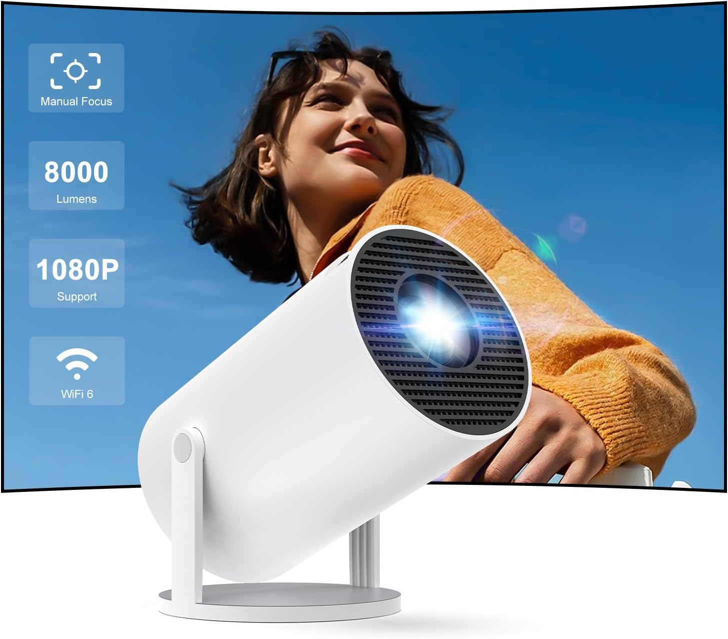 Amazon.com: Salange HY300PRO Mini Projector and ‎P90A Smart Android ...