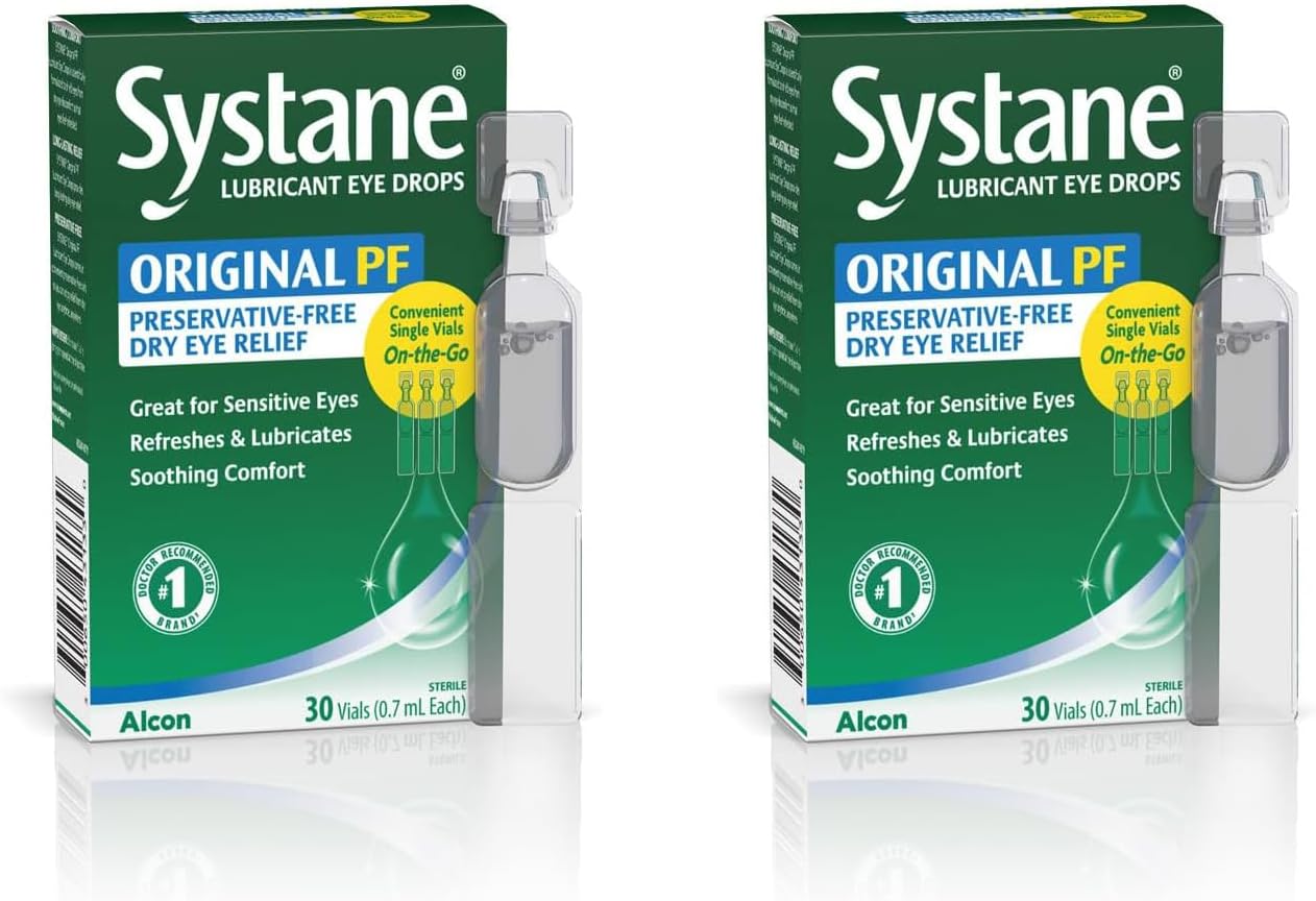 Amazon.com: Systane Original PF, Long Lasting Lubricant Eye Drops Vials ...