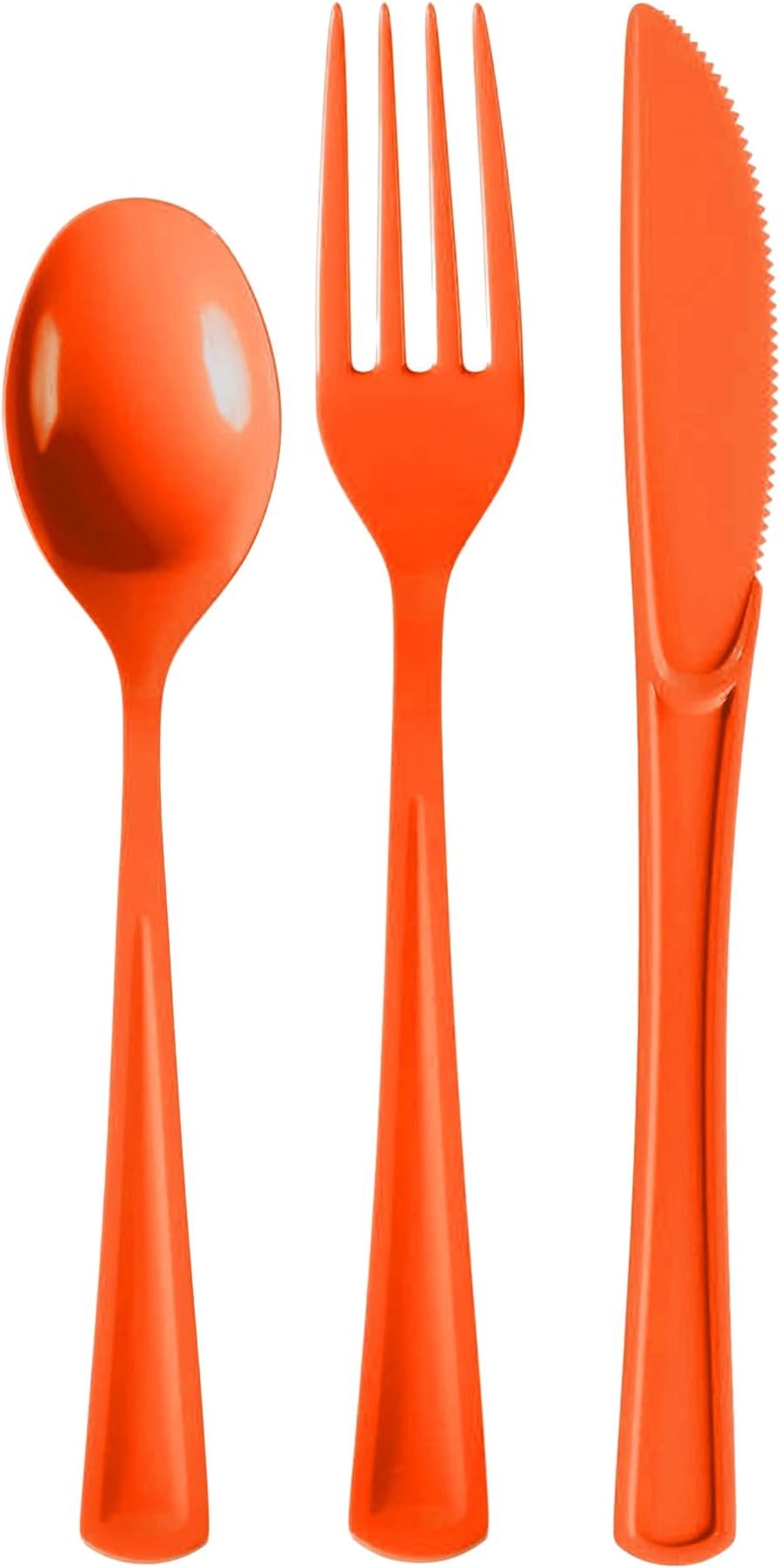 Amazon.com: Orange Peel Plastic Heavy Weight Assorted Cutlery Set (24 ...