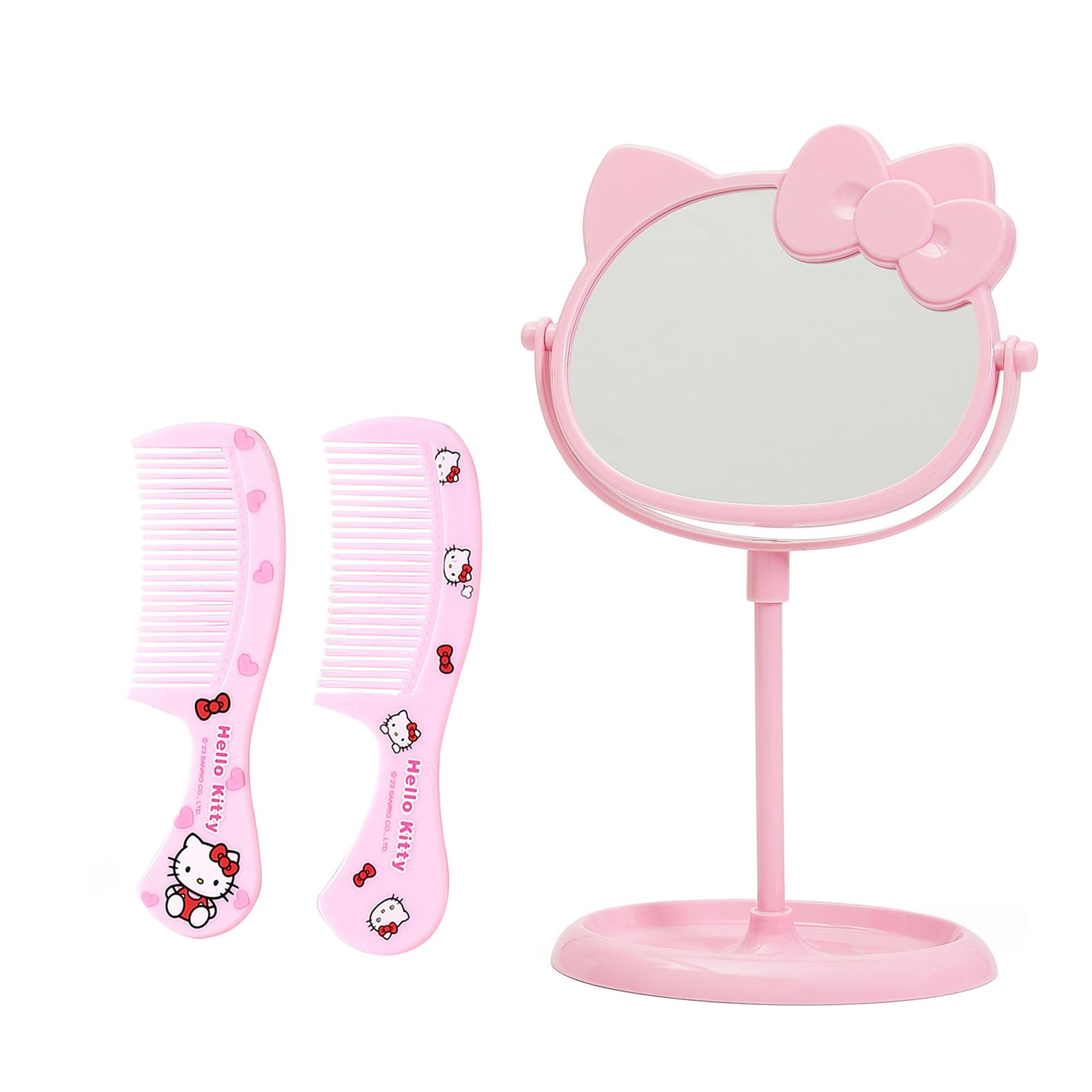Amazon.com - VENTOMO Desk Makeup Mirror, Mirror in Cute Pink Cat Ears ...