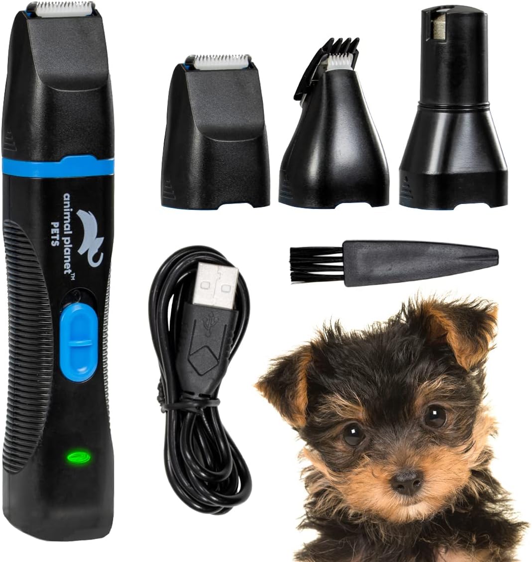 Animal Planet 59529 Cordless Professional Pet Paw Trimmer Kit / 3 ...