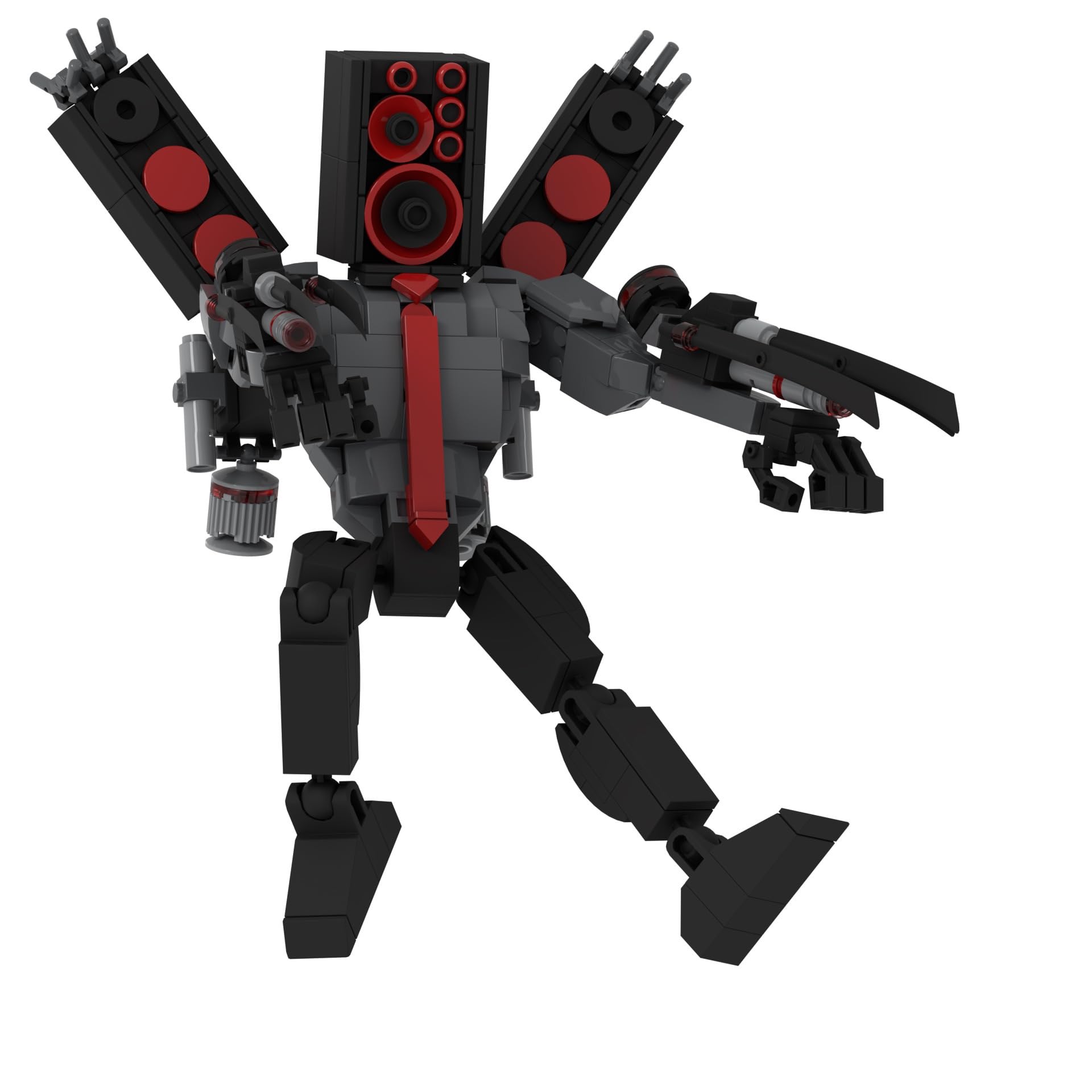 Amazon.com: GSHLGAO Skibid Toilet Building Blocks Elite Audio Man ...