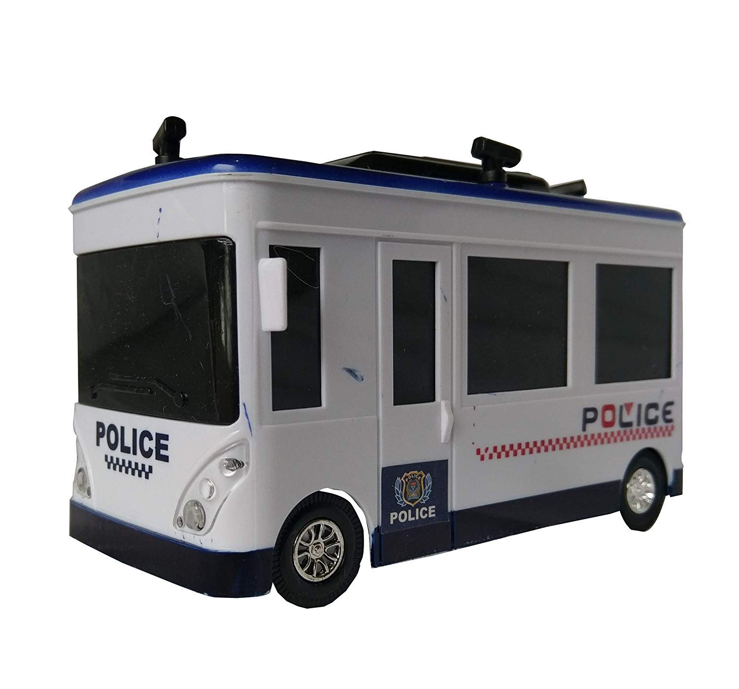 vGRASSP Police Bus Toy for Kids - Battery Operated Novelty with Bump ...