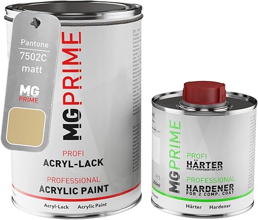 Pantone 7502C Sand mat Acrylic paint 1.5 litre / 1500 ml can incl ...