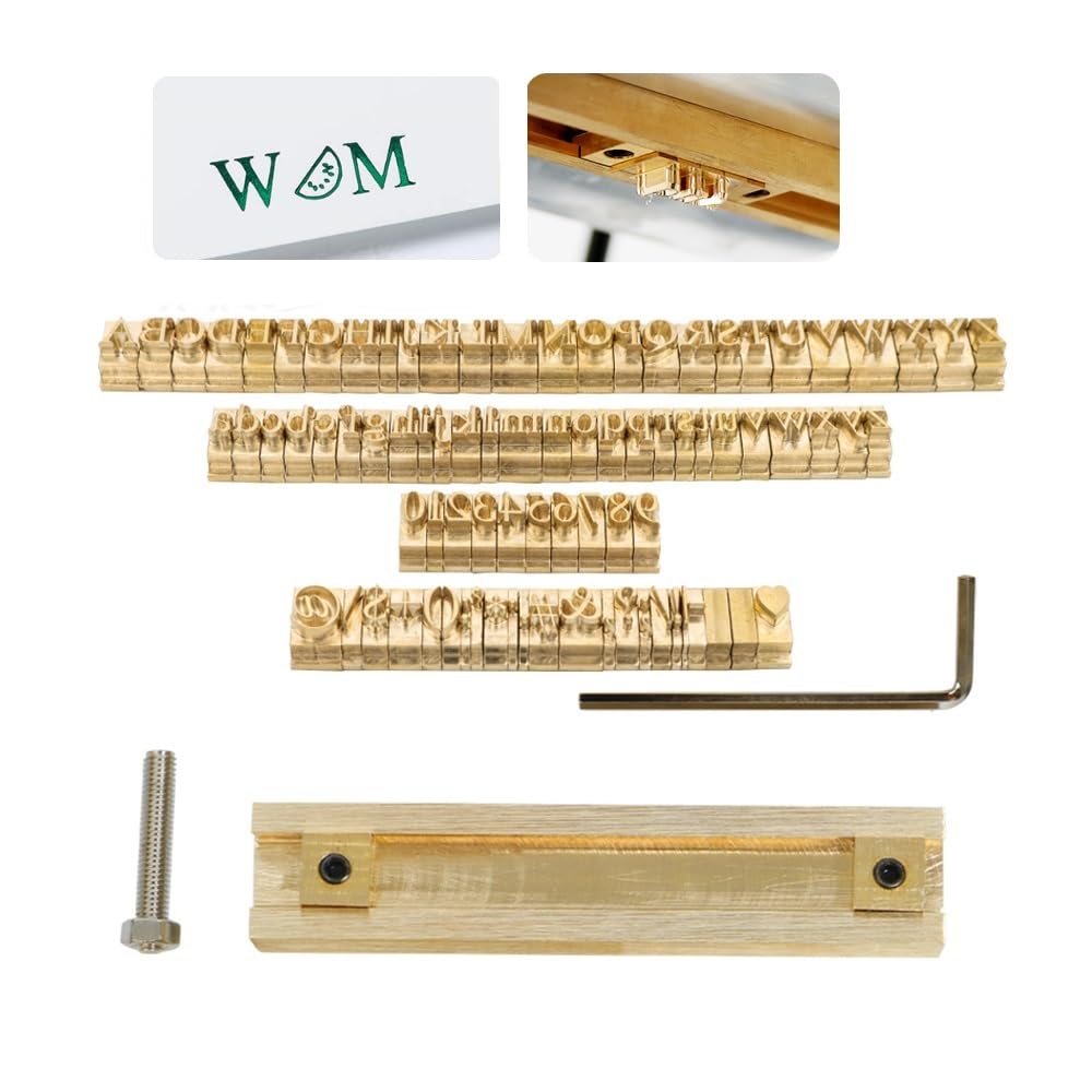 Amazon.com: ZONESUN Brass Stamping Letters Set for Hot Stamping Machine ...