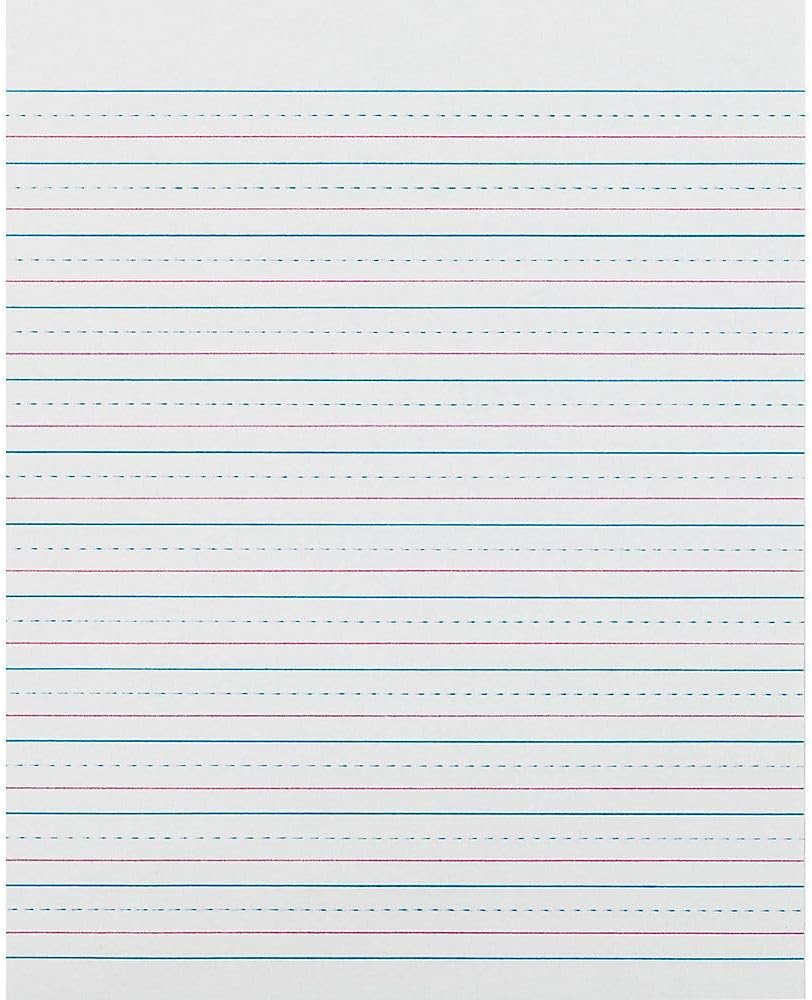 Amazon.com : Pacon 2421 Multi-Program Handwriting Paper, 1/2-Inch Long ...