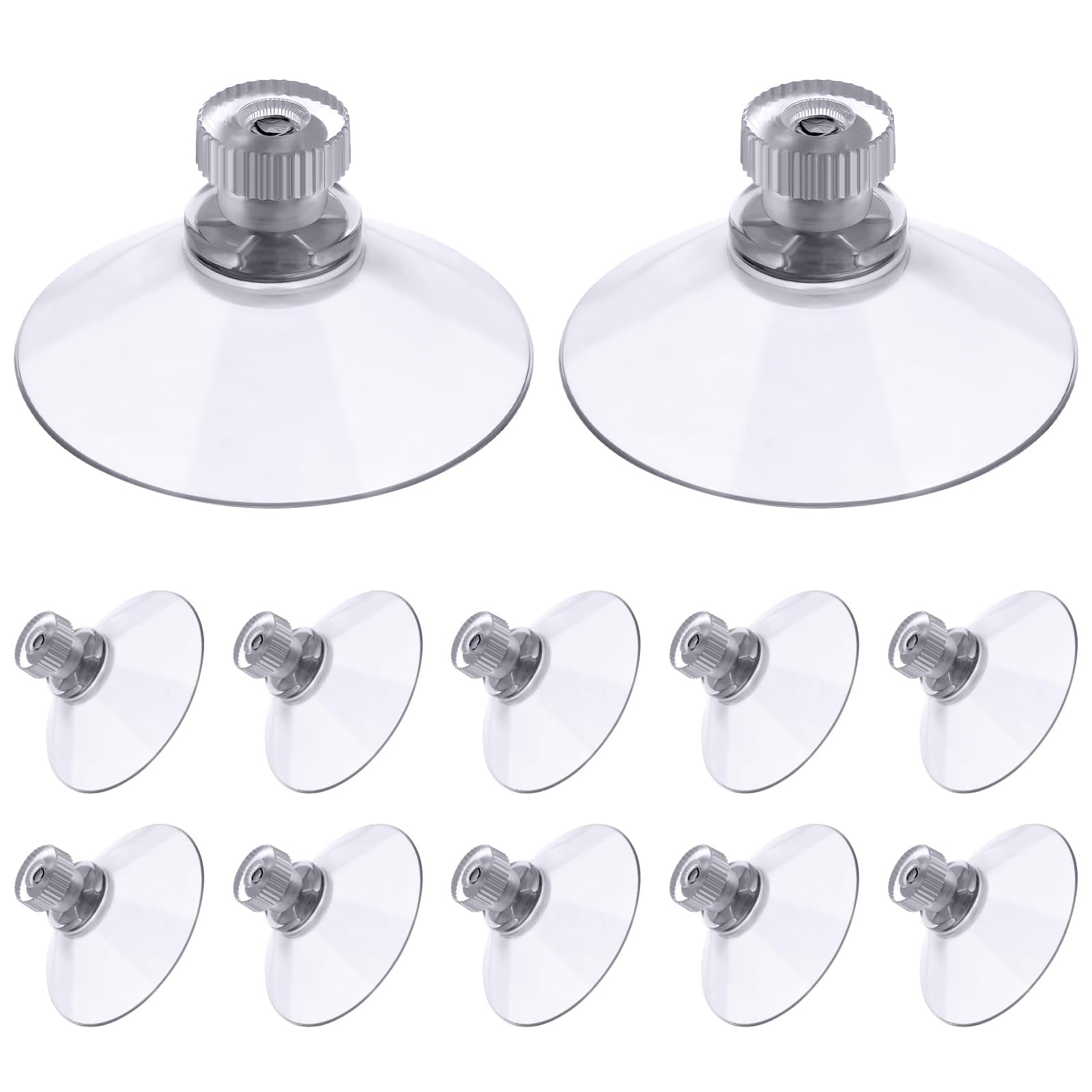 12Pcs Window Suckers for Glass, 25mm Clear Suction Cups, Window Suckers ...