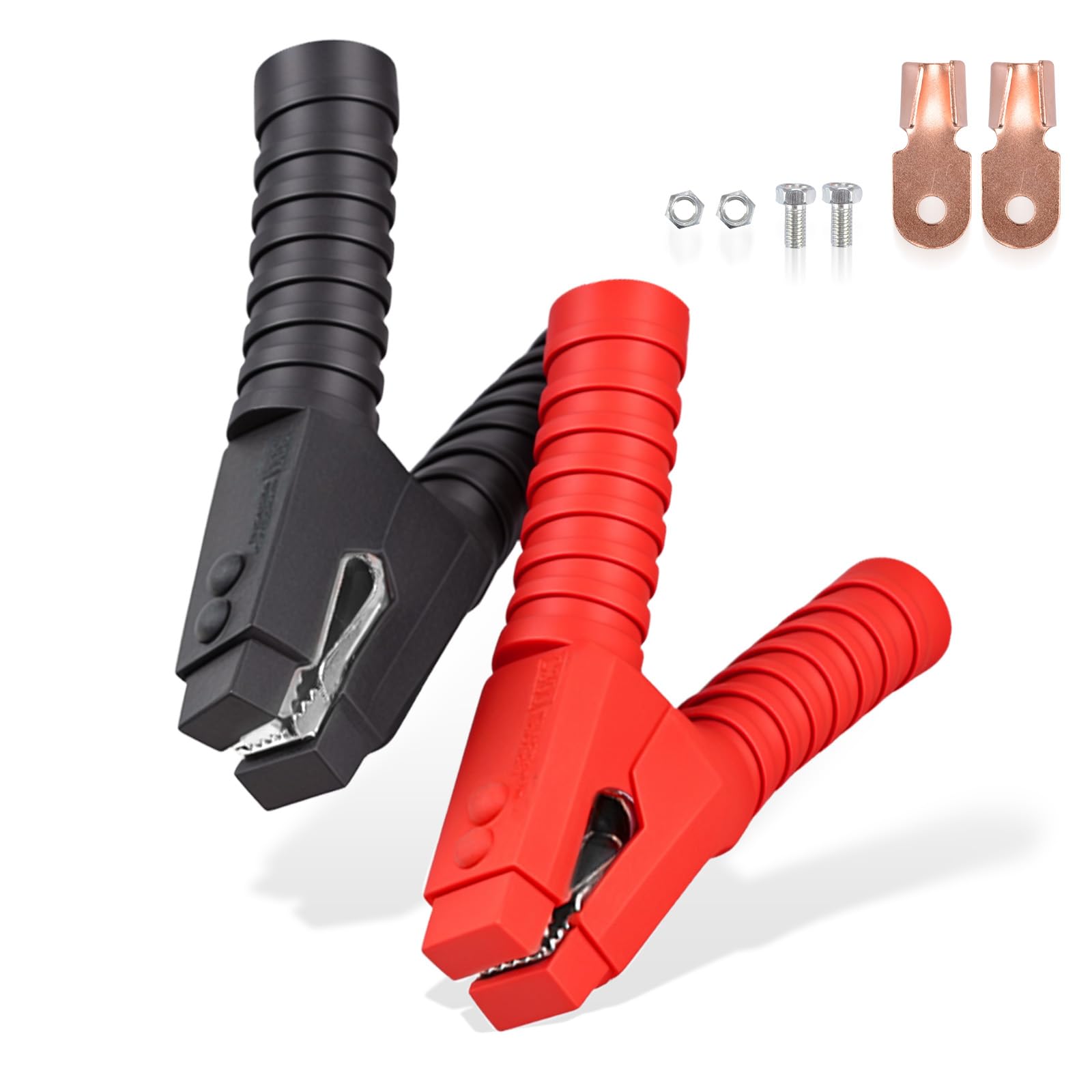 Snapklik.com : 2PCS Battery Jumper Cable Clamps 800A Heavy Duty ...