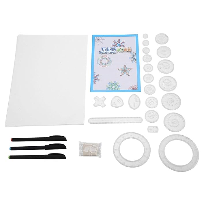 Buy Geometric Drawings Template Art Drawing Ruler, Geometry Set ...