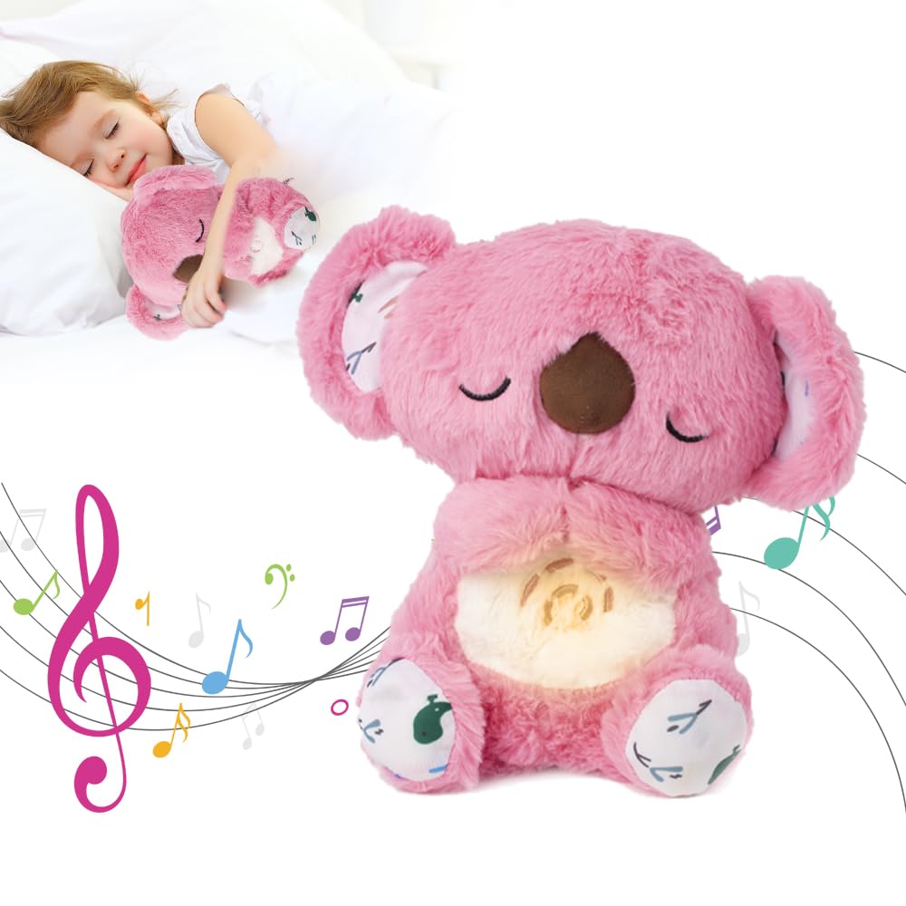 CJBIN Relief Koala, Breathing Koala Sleep Buddy, Sleeping Otter Plush ...