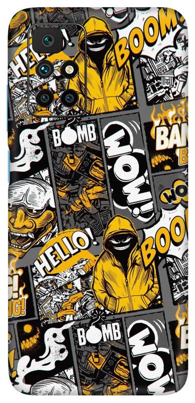 Amazon.in: Buy WRAP CRAFT Mobile Skin Sticker Compatible with Redmi 10 ...