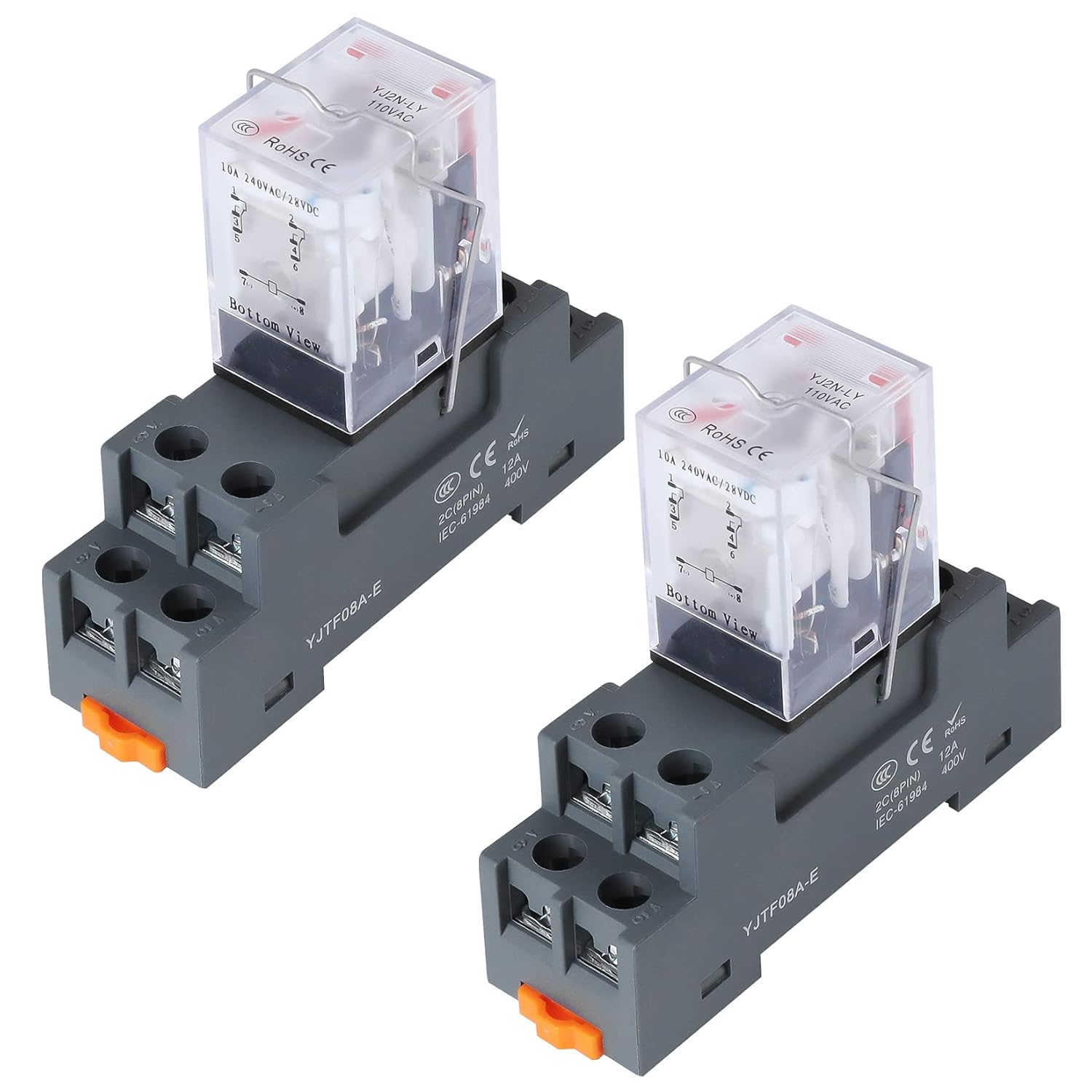 Amazon.com: Electromagnetic Power Relay, 8-Pin 10 AMP 6V DC Relay Coil ...