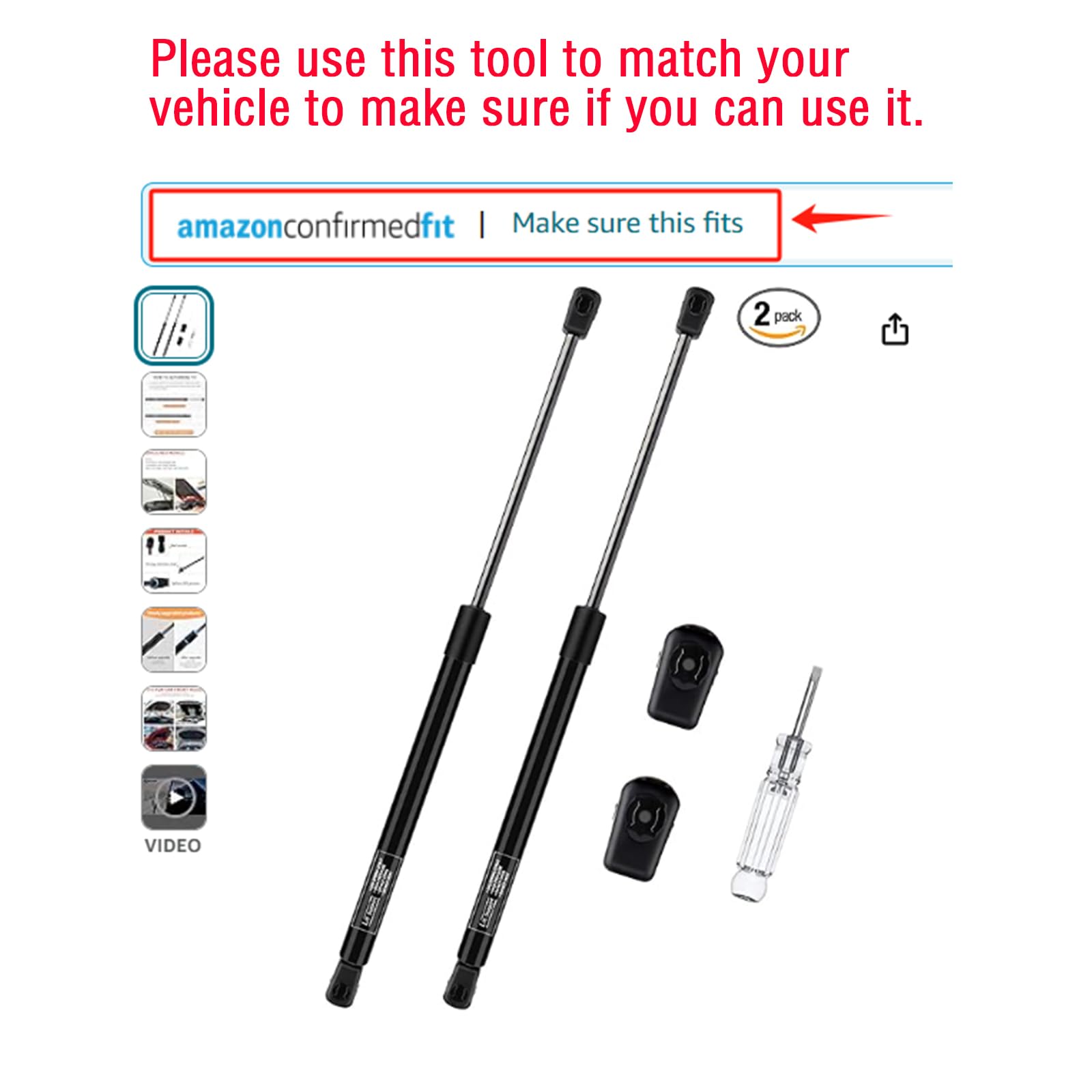 Snapklik.com : Hood Lift Support Struts Assist Kit For Ford Mustang MK6 ...