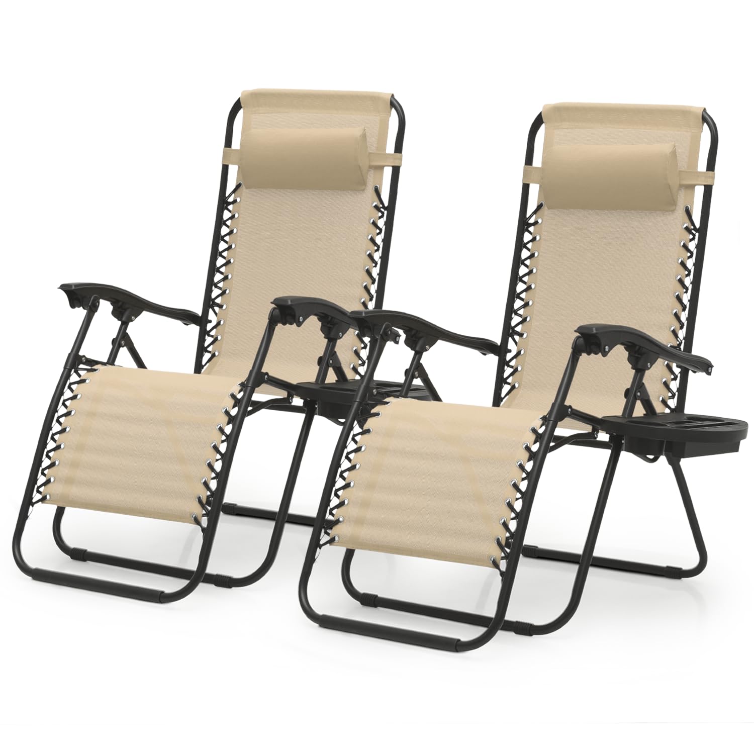 Amazon.com : Magshion Zero Gravity Lounge Chairs Set of 2, Outdoor ...