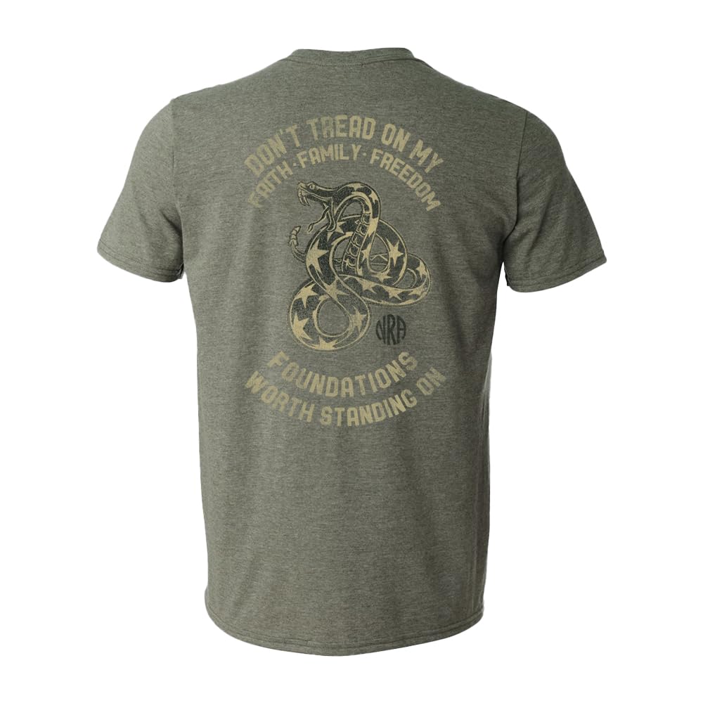 NRA Short-Sleeve Men’s T-Shirt, Official NRA Shirt for Men, Olive Drab ...