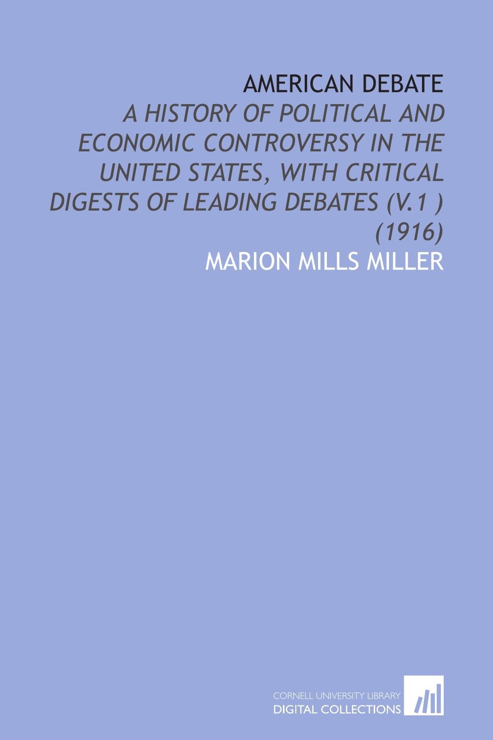 Amazon.com: American Debate: A History of Political and Economic ...