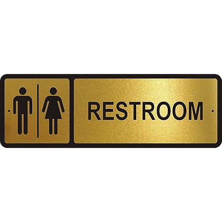 SIGNOOGLE Restroom Acrylic Plate Display Office Sign Board for Hotel ...