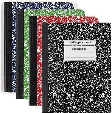 Amazon.com : Staples Assorted Colors Composition Book ~ College Ruled 9 ...