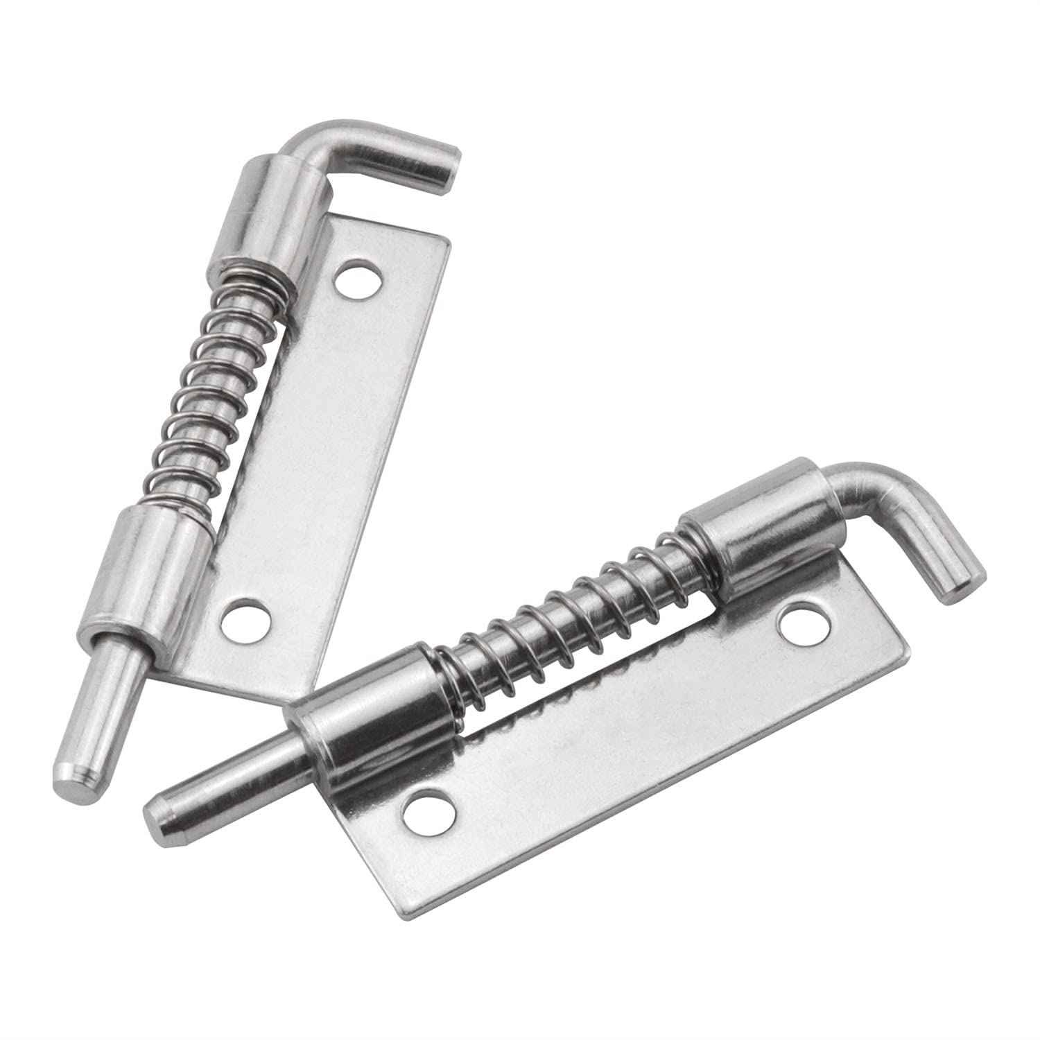 DGHAOP 2pcs 304 Stainless Steel Flat Pin Hinge Spring Latch 50x25mm ...