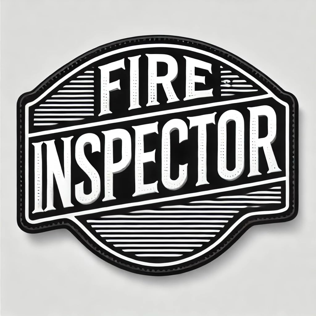 Amazon.com - Curved FIRE Inspector Label Insignia - Uniform, Vehicle ...