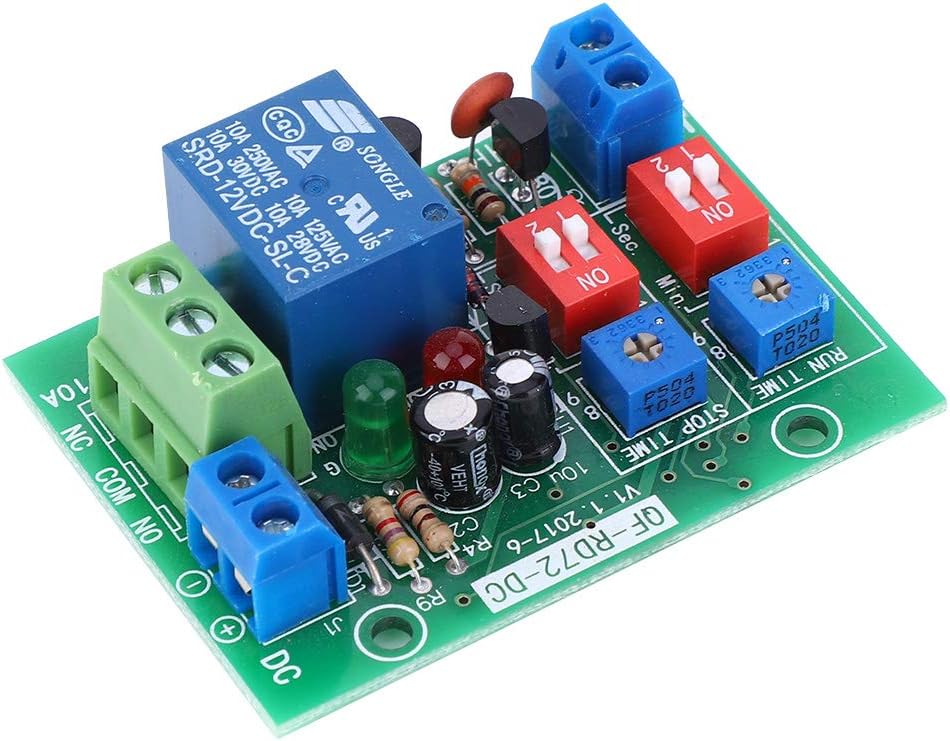 Amazon.com: RD72-DC-12V Infinite Cycle ON Off Relay Module, Trigger ...