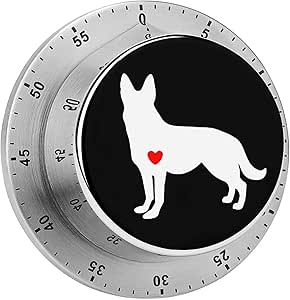 Amazon.com: German Shepherd Dog Kitchen Timer Magnetic Backing Timer ...