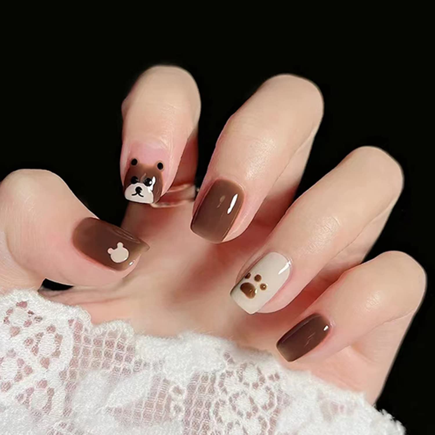 Cute Bear Nails